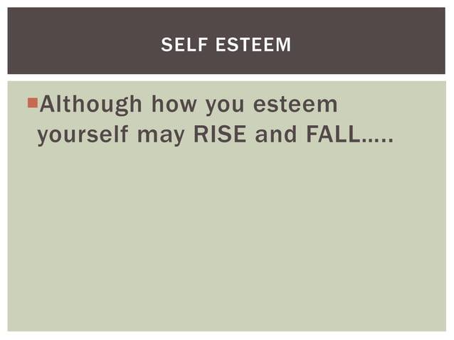 Self esteem and character pp | PPTX
