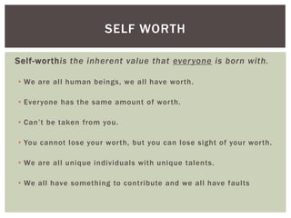 Self esteem and character pp | PPTX