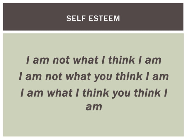 Self esteem and character pp | PPTX