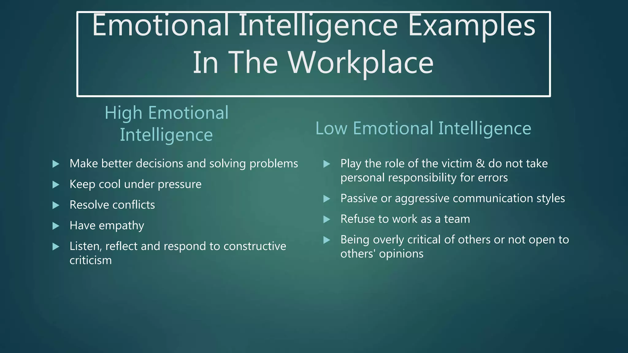 Self Esteem, Attitude, and Emotional Intelligence | PPTX