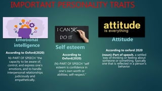 Self Esteem, Attitude, and Emotional Intelligence | PPTX | Career ...