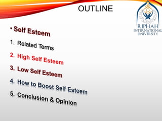 Self Esteem by Social Psychology | PPTX