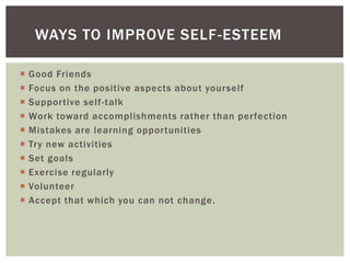Self-Esteem PowerPoint | PPTX