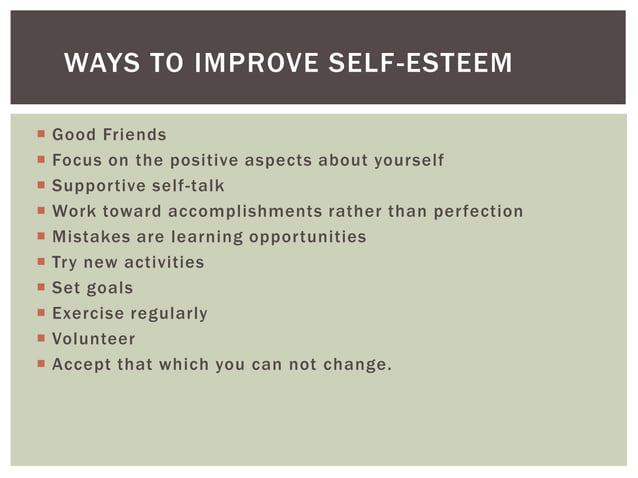 Self-Esteem PowerPoint | PPTX