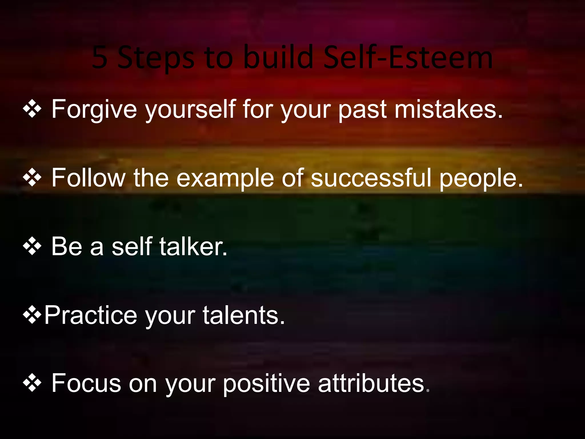 Self esteem presentation | PPT