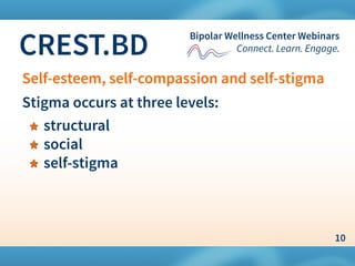 CREST.BD Self-Esteem & Bipolar Disorder Slides | PDF