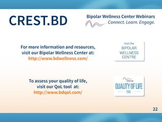 CREST.BD Self-Esteem & Bipolar Disorder Slides | PDF