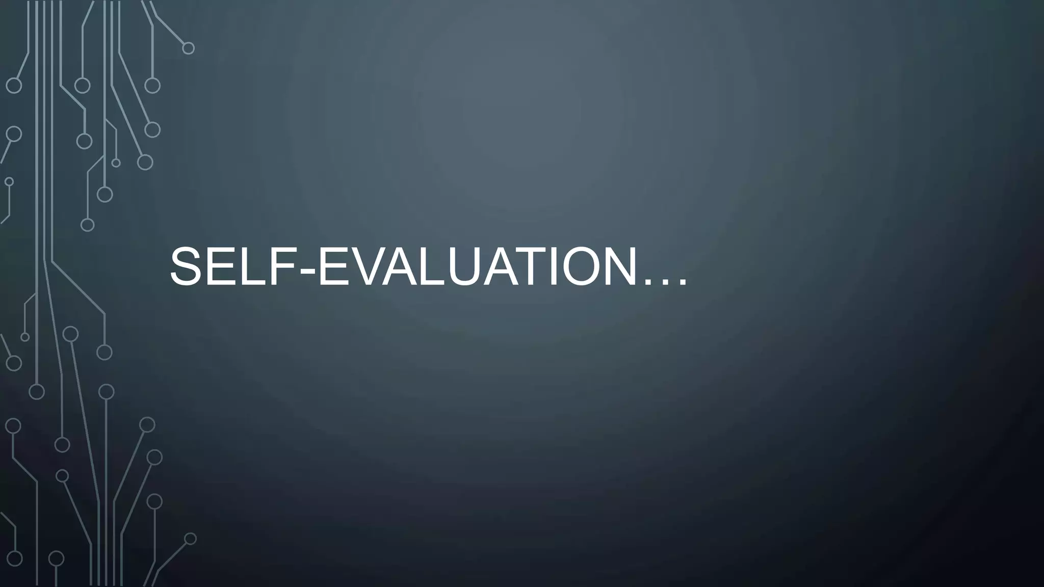 Self-evaluation | PPTX