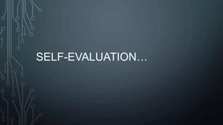 Self-evaluation | PPT