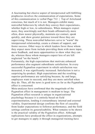 Self-Fulfilling Prophecy Pygmalion EffectThe Pygmalion effectis.docx