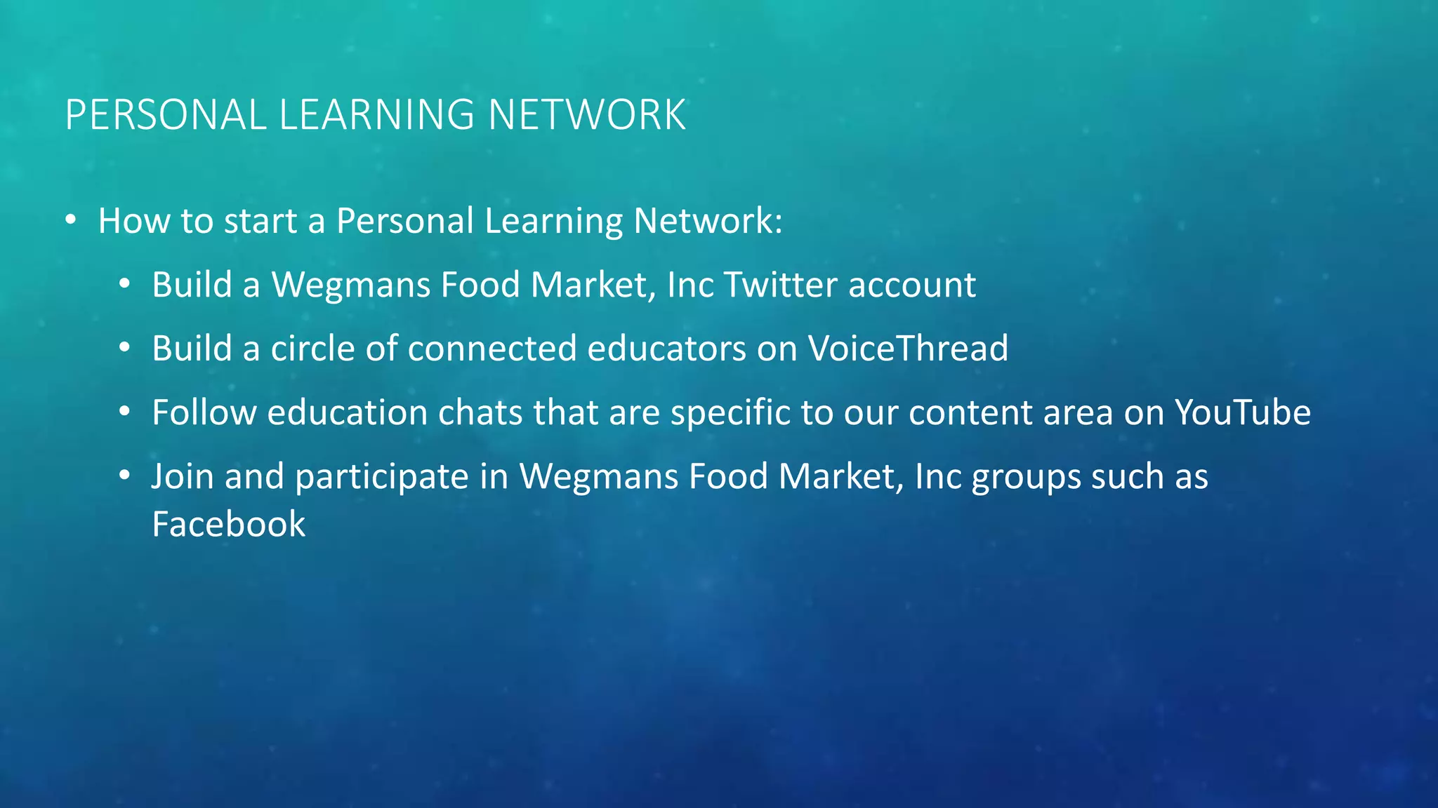 AET/562 Team D: Self guided social media training manual | PPTX | Social Networking | Internet