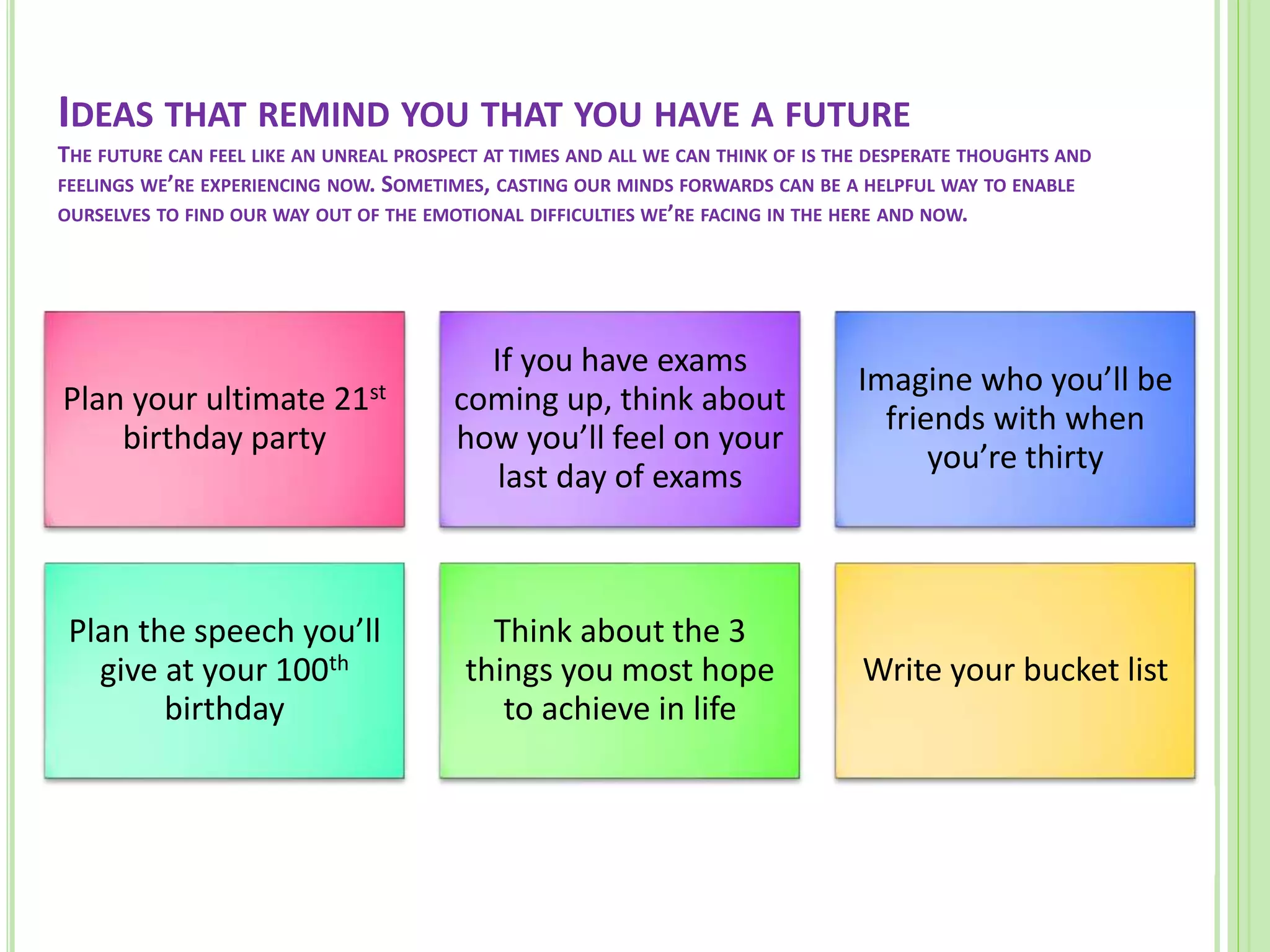 Self-Harm Alternatives – Over 130 Ideas for Use in Recovery | PPTX