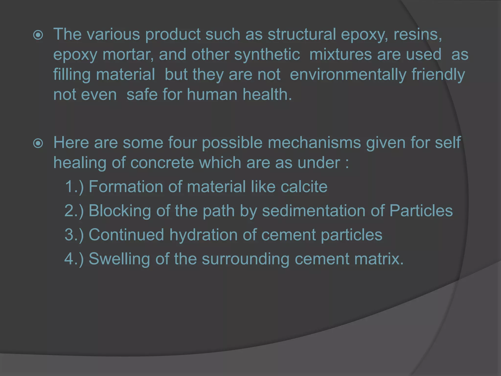 SELF-HEALING-MATERIAL-BACTERIAL-CONCRETE.pptx | Free Download