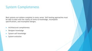 Self healing-systems | PPTX