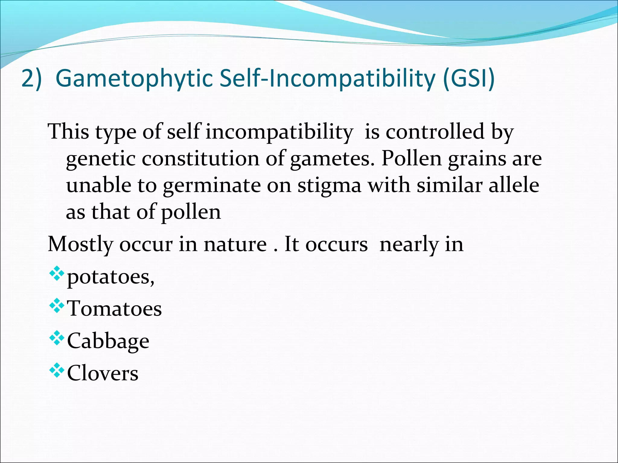 Self incompatibility in plants | PPT