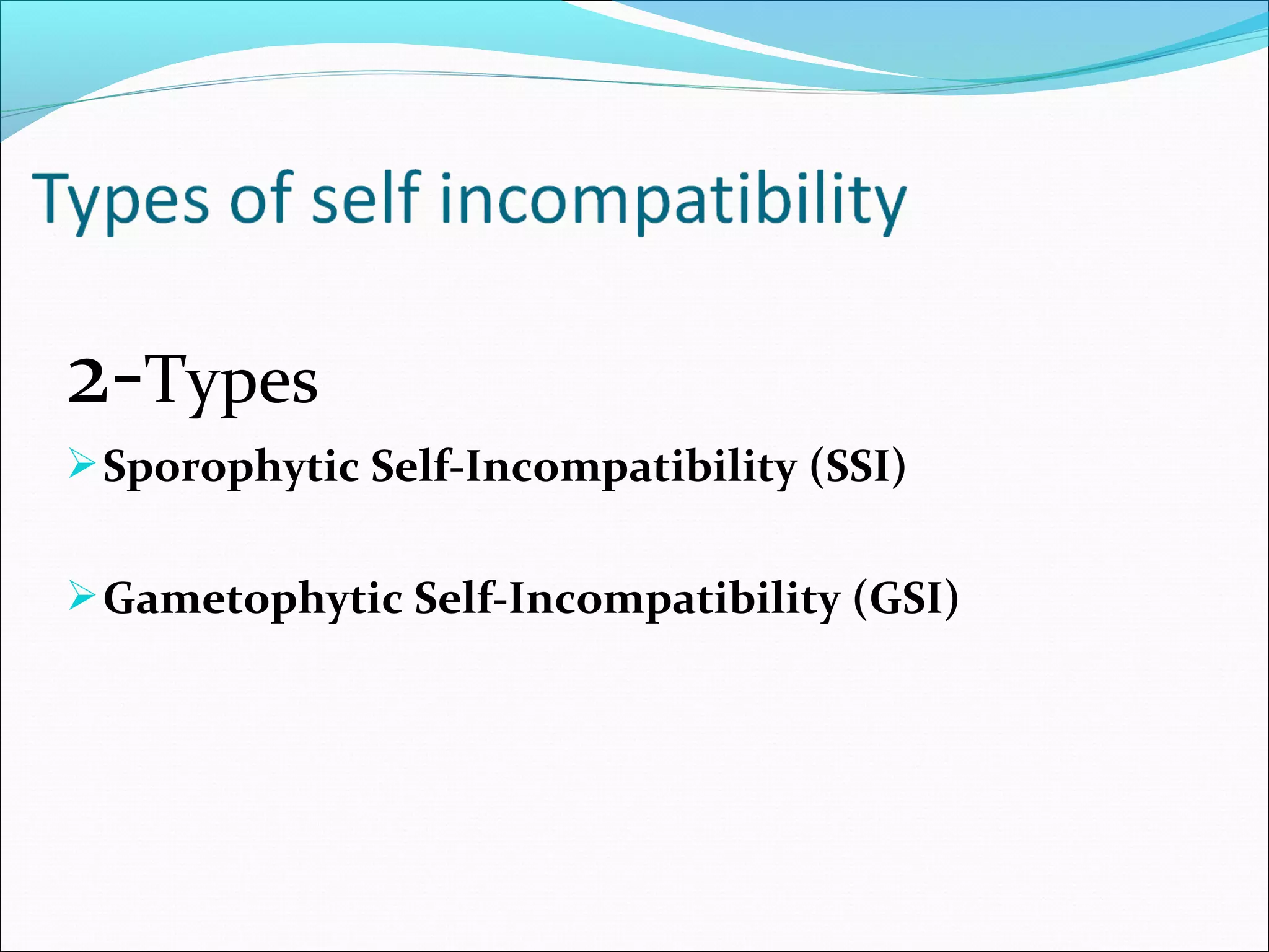 Self incompatibility in plants | PPT | Infertility | Reproductive Health