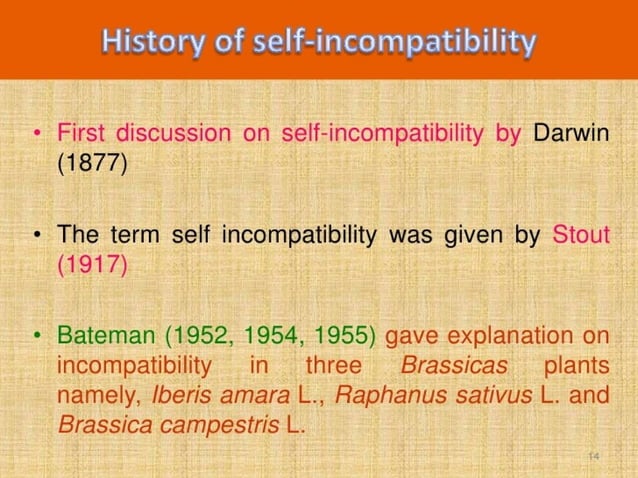 Self incompatibility in plants | PPT