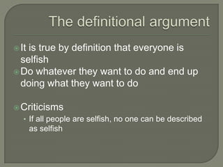 Self interest theory | PPTX