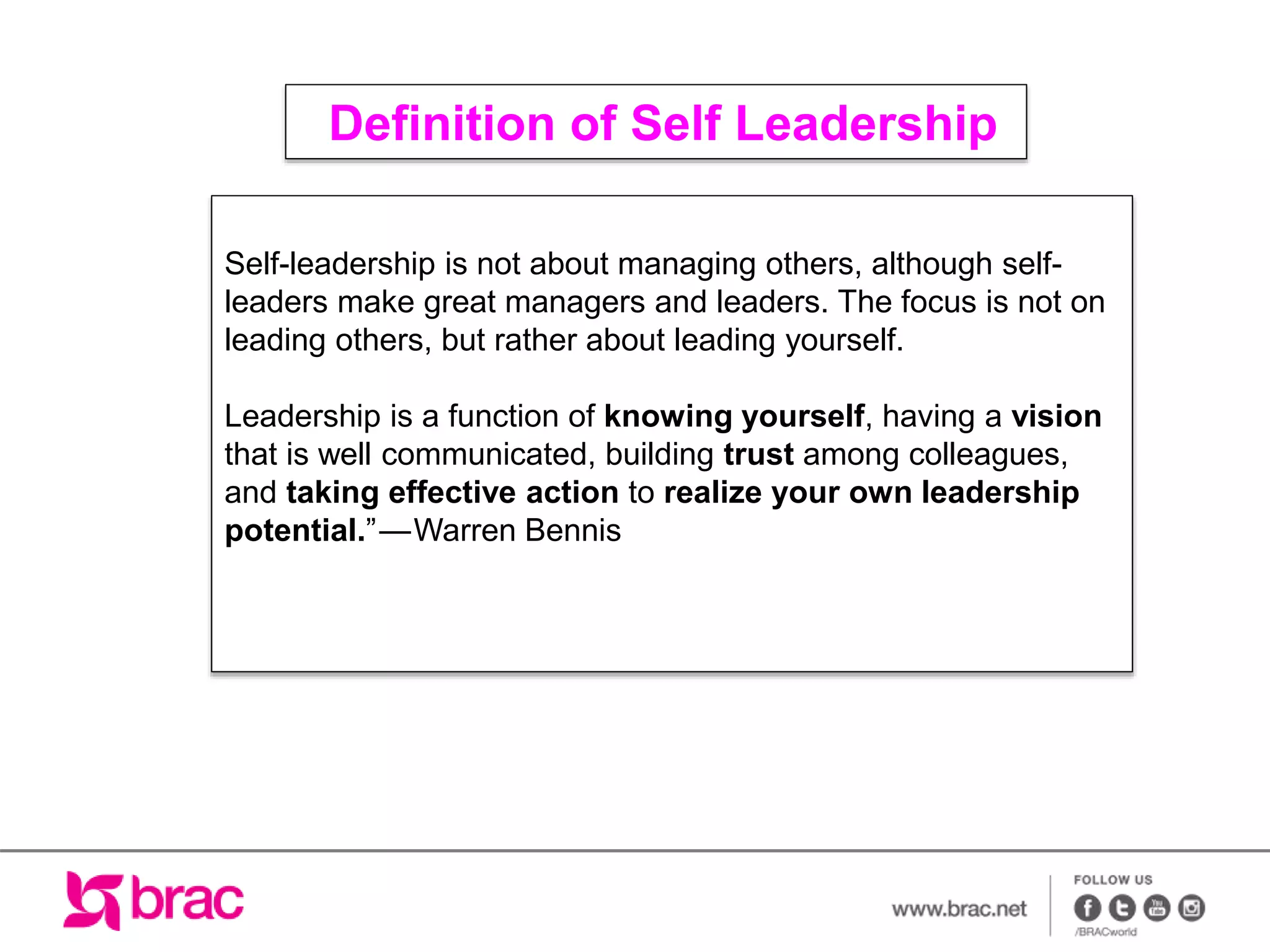 Self leadership | PPT