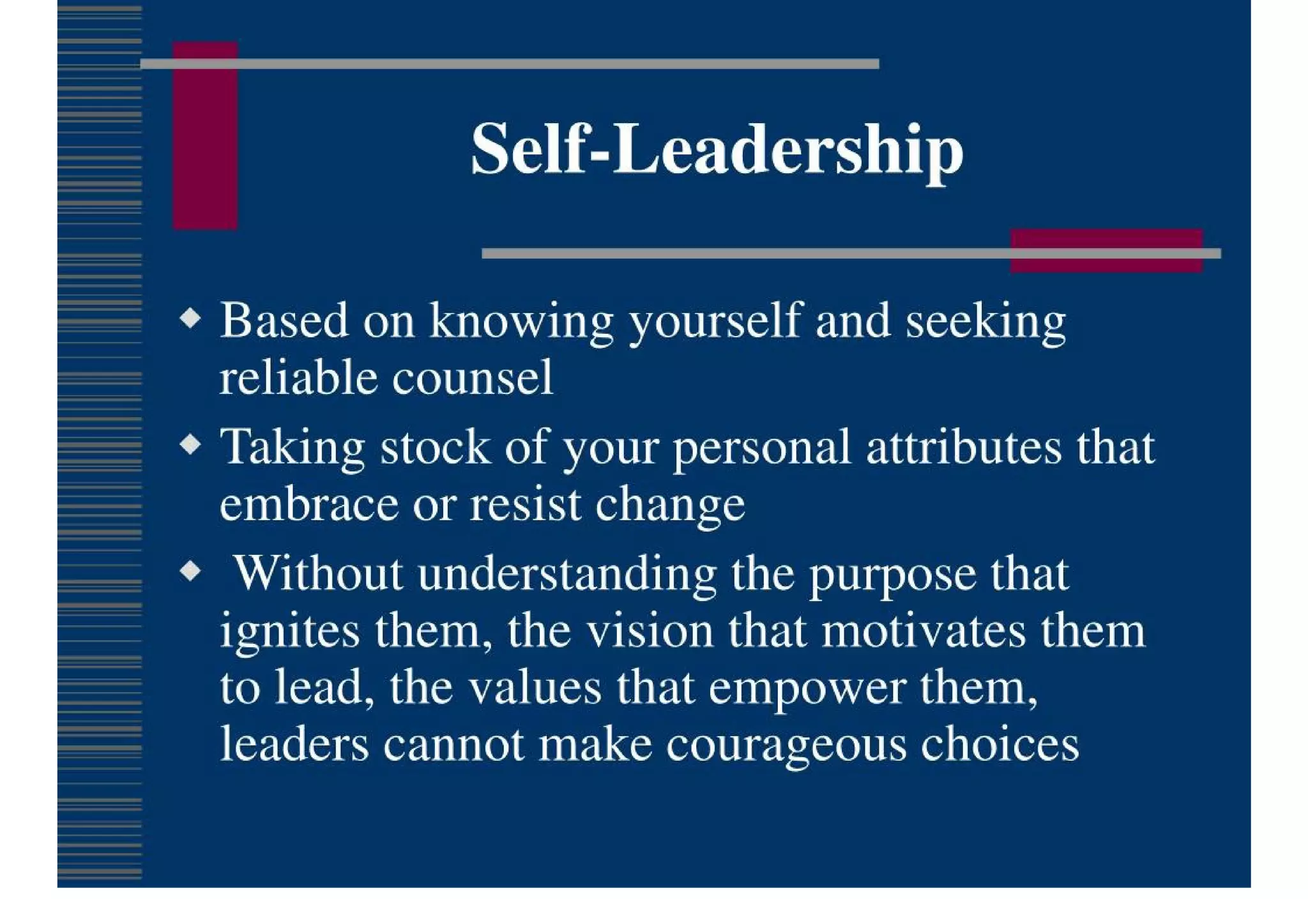 Self-Leadership | PDF
