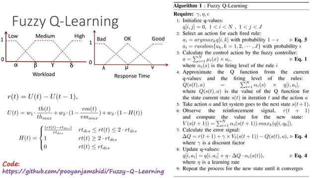 Fuzzy Self-Learning Controllers for Elasticity Management in Dynamic Cloud Architectures | PPT