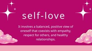 Self-loveSelf-love Self-love lSelf-lovel | PPT