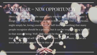 Self Love Tips for 2018 | PDF