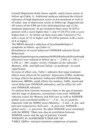 Self-maintenance therapy in Alzheimer’s disease Barbara Romero1,.docx