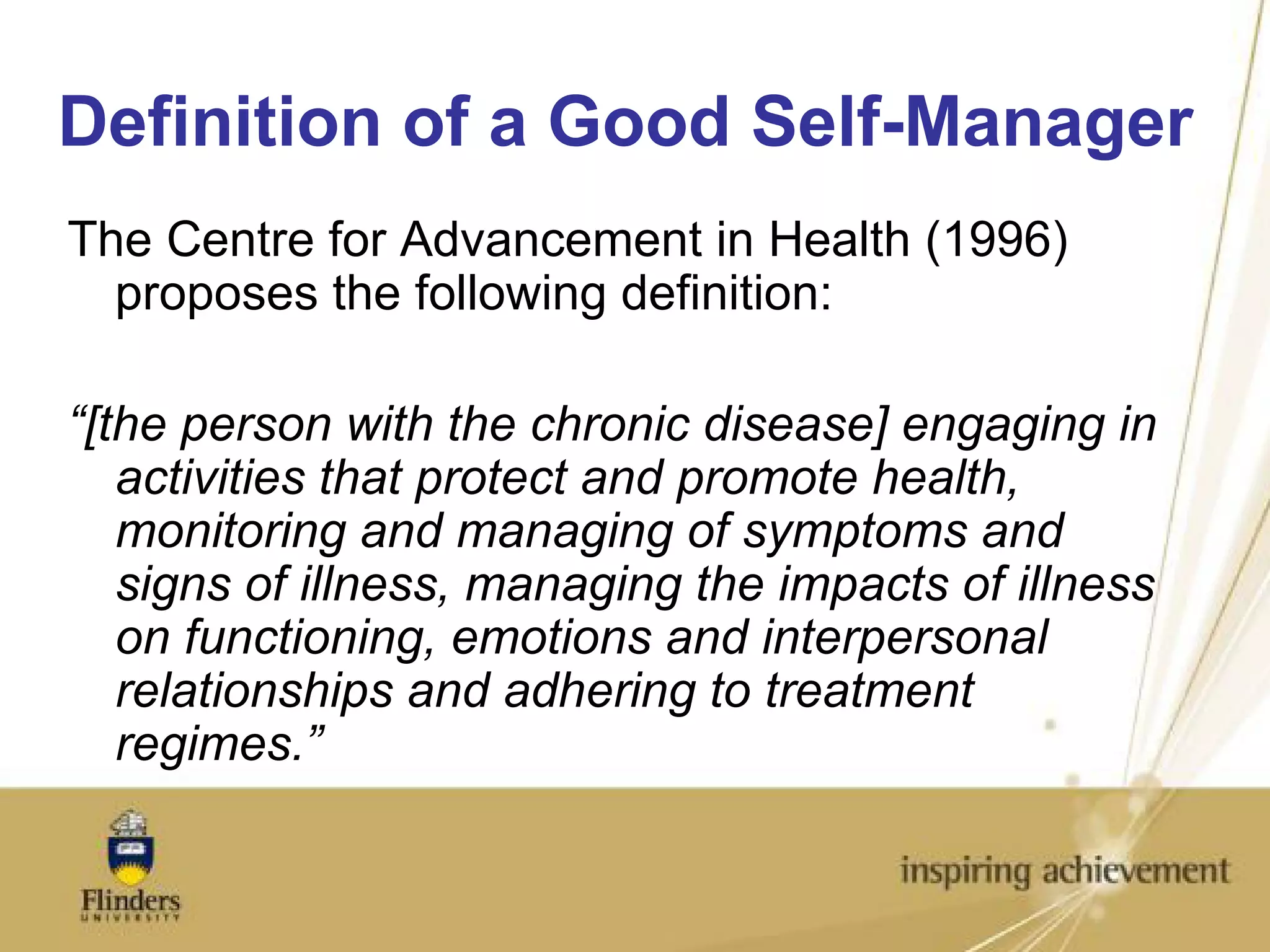 Self management | PPT