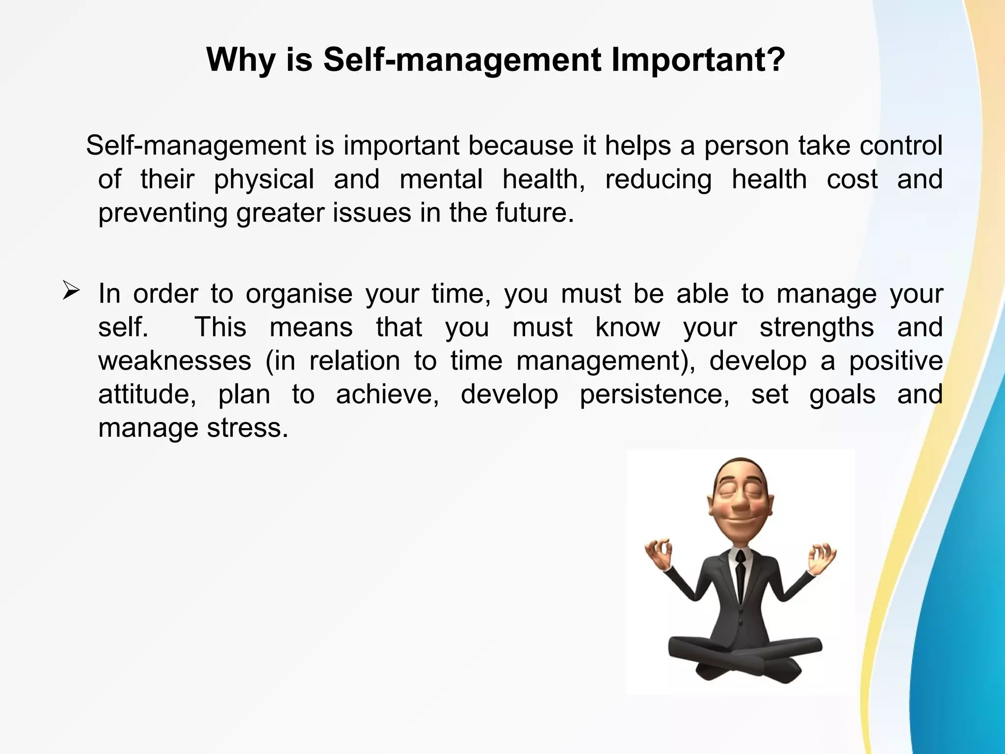 Self management | PPT