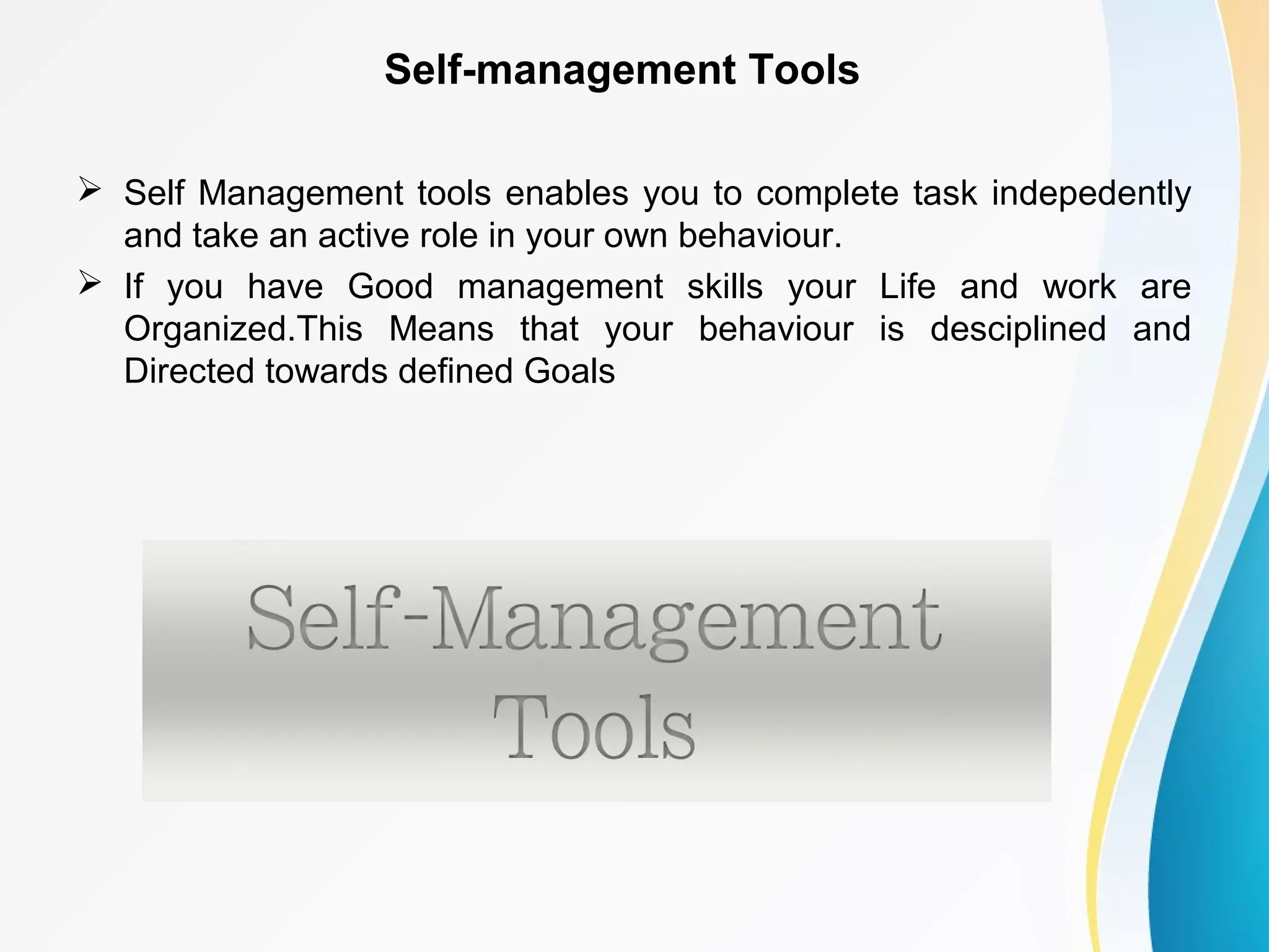 Self management | PPT