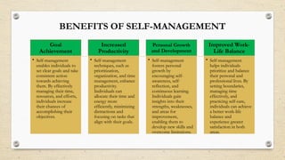 Self-Management and Relationship Management | PPTX