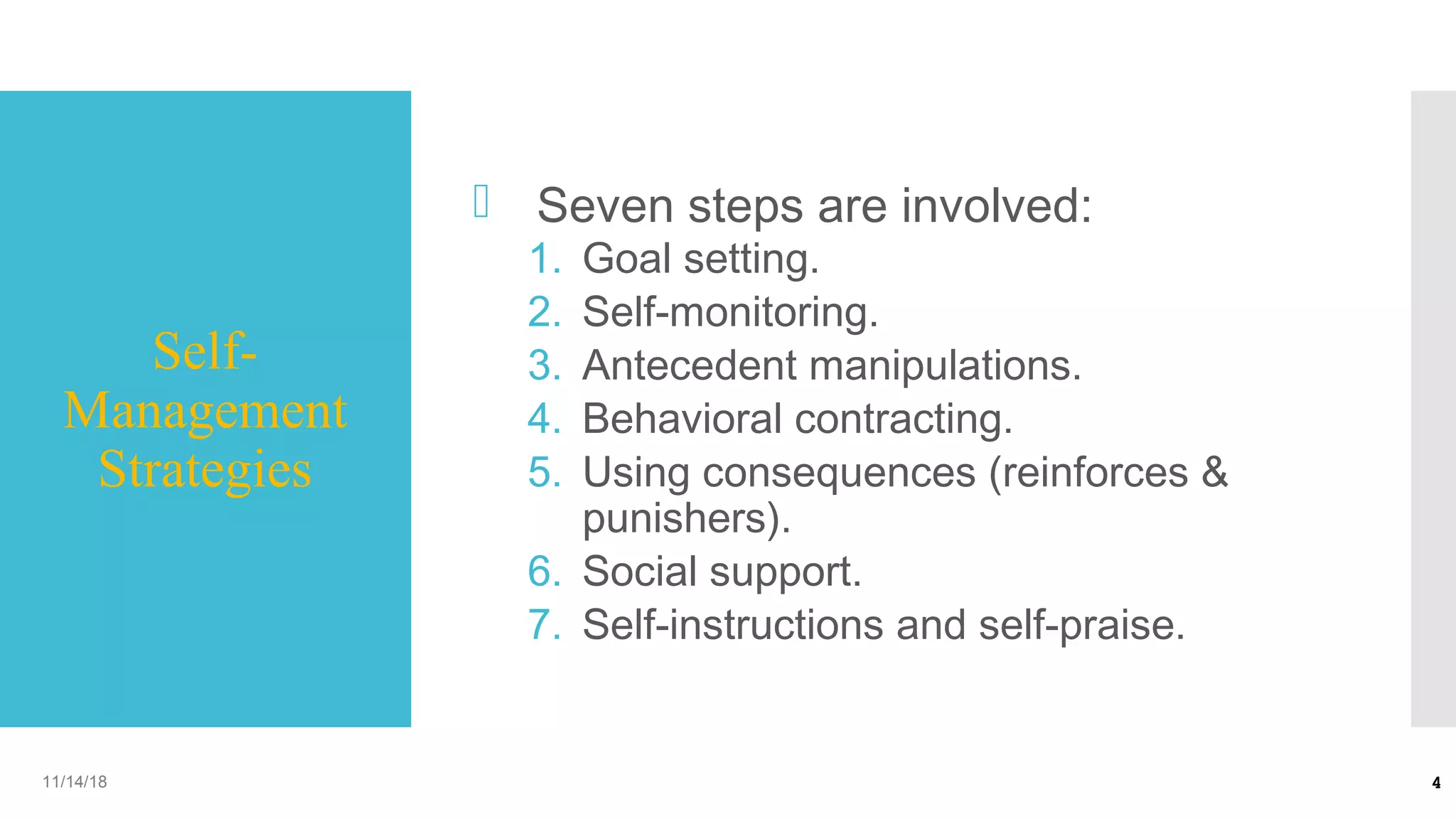 Self managment | PPT