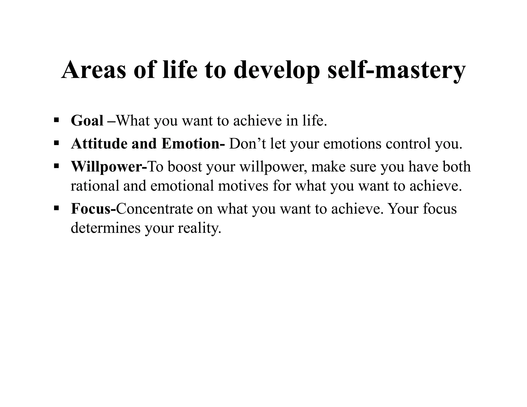 SELF-MASTERY,THE CHALLENGE TO CHANGE YOURSELF. | PDF
