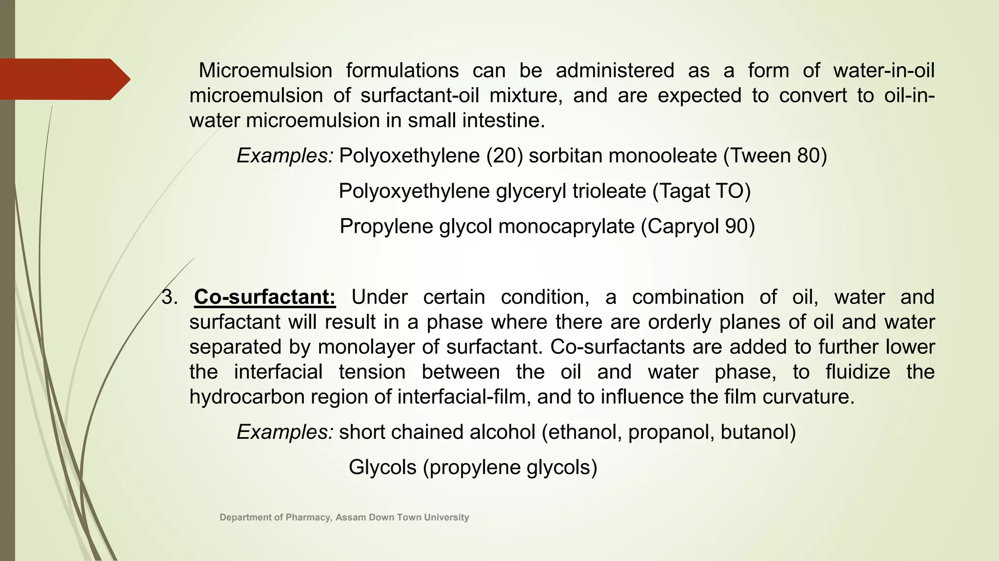 Self micro-emulsifying drug delivery system (SMEDDS) | PPTX