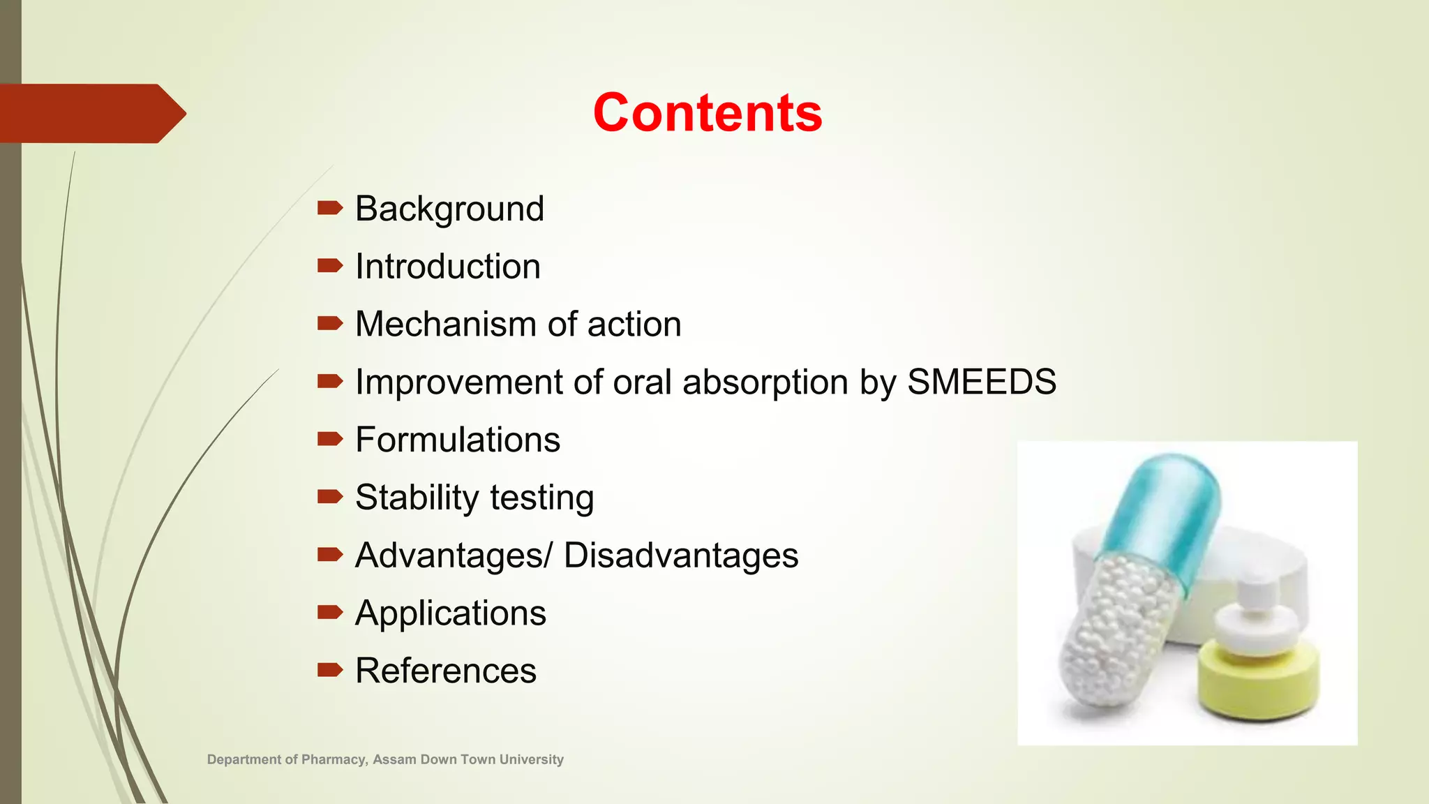 Self micro-emulsifying drug delivery system (SMEDDS) | PPTX
