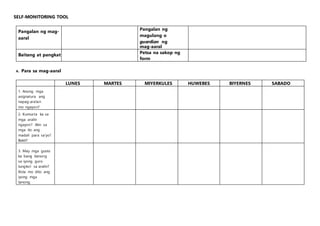 Self monitoring-tool | PPT