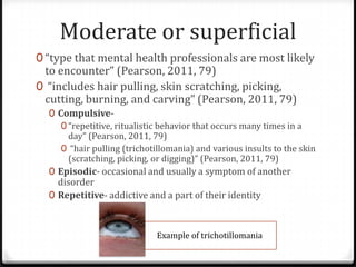 Self mutilation power point | PPTX