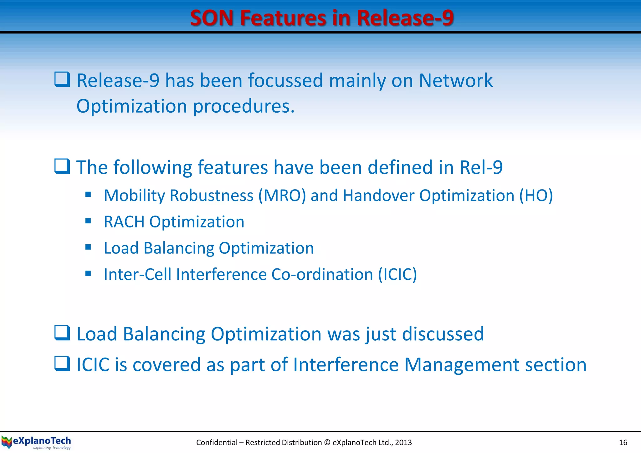 An Introduction To Self Organizing Networks Son Pdf Computer Software And Applications