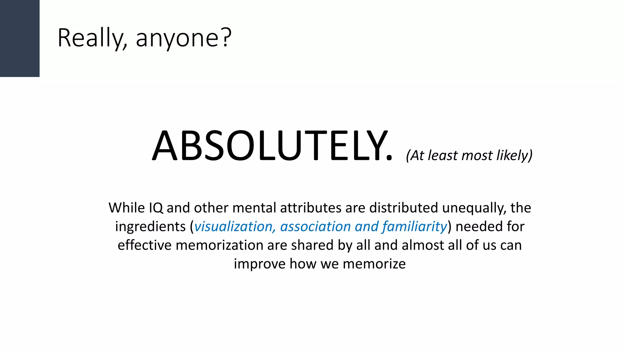 Mnemonics and self-pedagogics for law students - Passing the bar with two weeks or prep | PPT