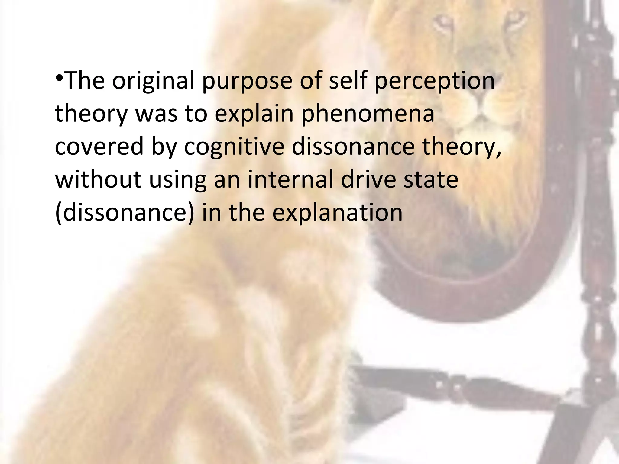 Self perception theory | PPT