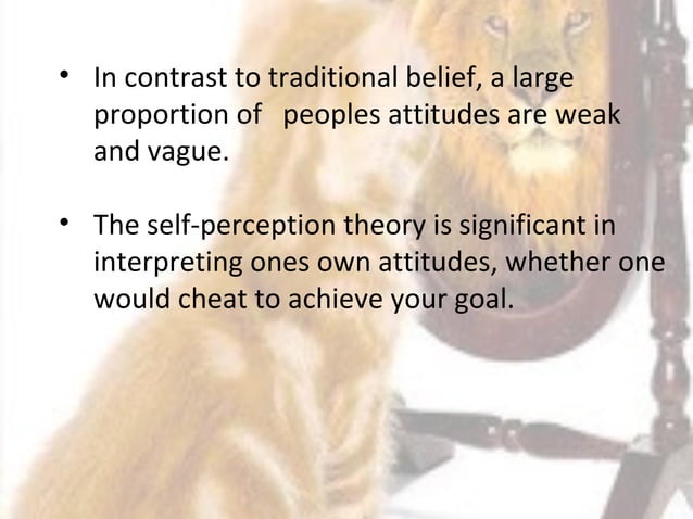 Self perception theory | PPT