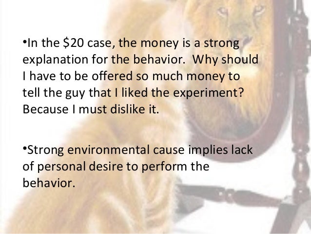 Self perception theory