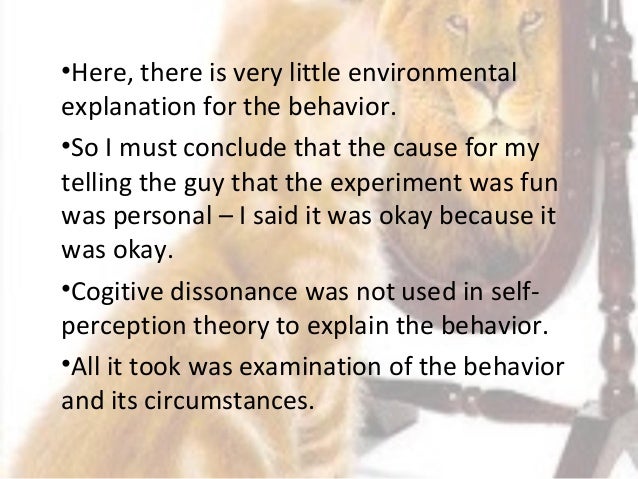 Self perception theory