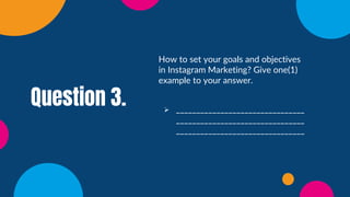 Self Practice Exercise: Instagram Marketing | PDF