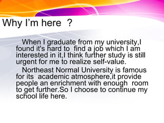 Self presentation | PPT | Free Download