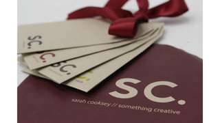 Sarah Cooksey Self-promotion Package | PPT