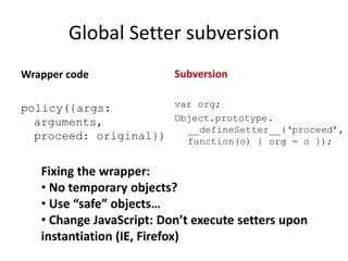 Self-Protecting JavaScript: A Lightweight Approach to Enforcing ...