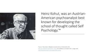 Self Psychology in Brief | PPTX