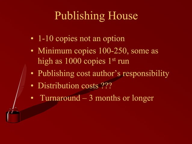 Self Publishing Using Lulu.com